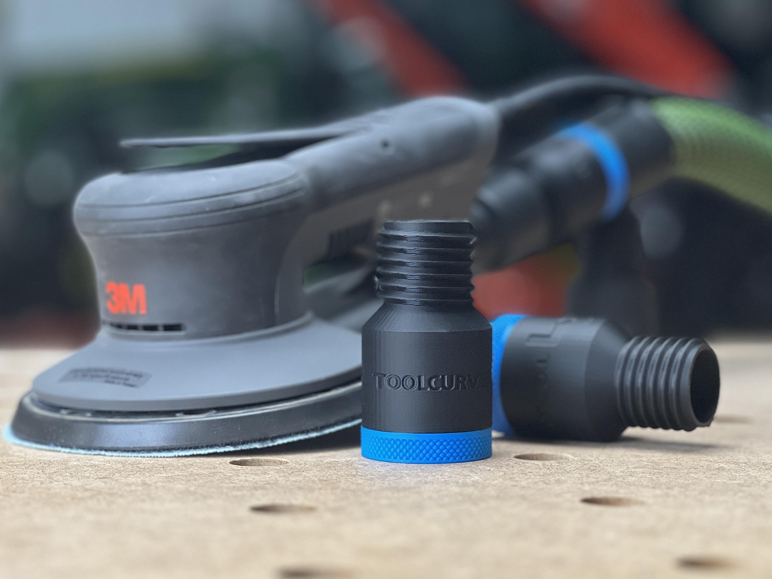 ToolCurve's Hose Adapter Compatible with Festool 27mm Hose to 3m Xtract Sander