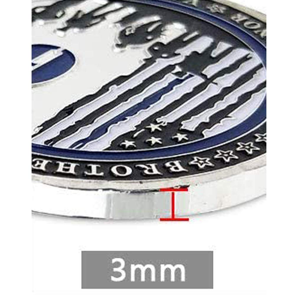 Thin Blue Line Police Officer Challenge Coin I Got Your 6