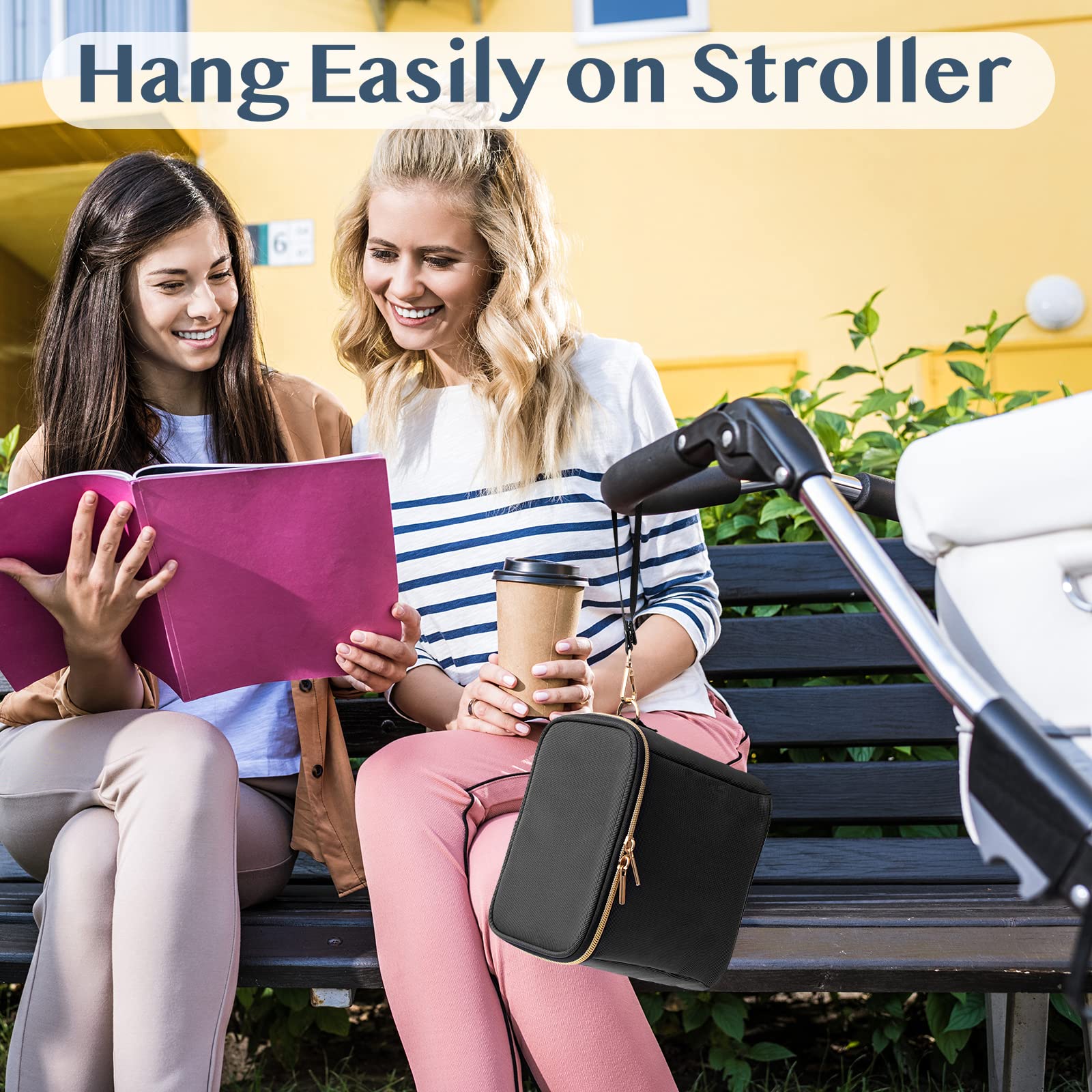 Wearable Breast Pump Bag, Portable Pumping Container Case Bag with Wristlet, Holds Pumping Accessories and Milk Bags