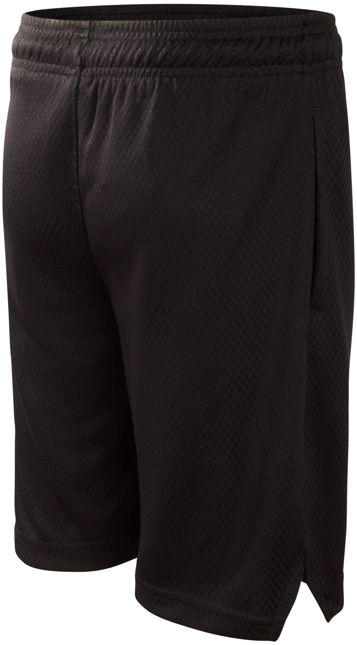 New Balance Boys' Active Shorts - Performance Gym Shorts with Pockets - Kids' Mesh Athletic Shorts for Boys (Size: 4-20), Size 14-16, Black