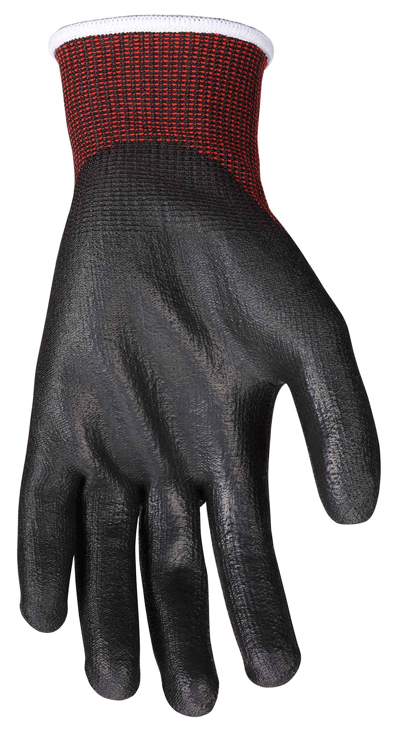 MCR Safety 90752M Cut Pro 15 Gauge Dyneema Diamond Work Gloves, Cut Protection Gloves with Polyurethane Coated Palm & Fingertips, Medium