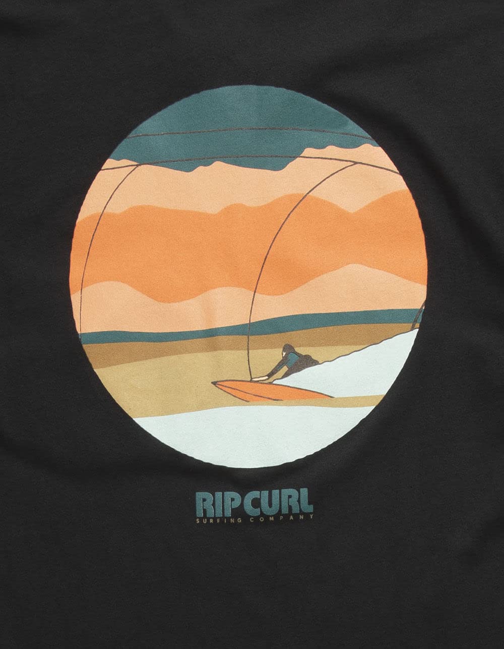 Rip Curl Surf Revival Pocket Tee Off Black