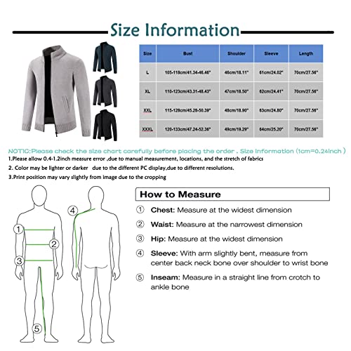 STAOEDU Men's Plush Baggy Comfy Outdoor Tops Long Sleeve Casual Outerwear Classic Simple Plain Commute Blouse Dark Gray