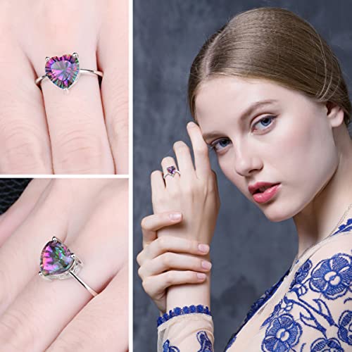 S925 Sterling Silver Cubic Zirconias Ring for Women Girls, silver, Cubic Zirconia