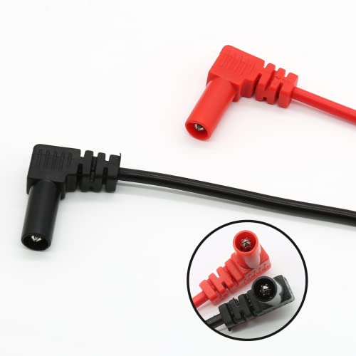 Waziaqoc Replacement Test Lead Set Multimeter Test Leads Kit Included 2pcs Test Lead & 2pcs Safety Alligator Clips