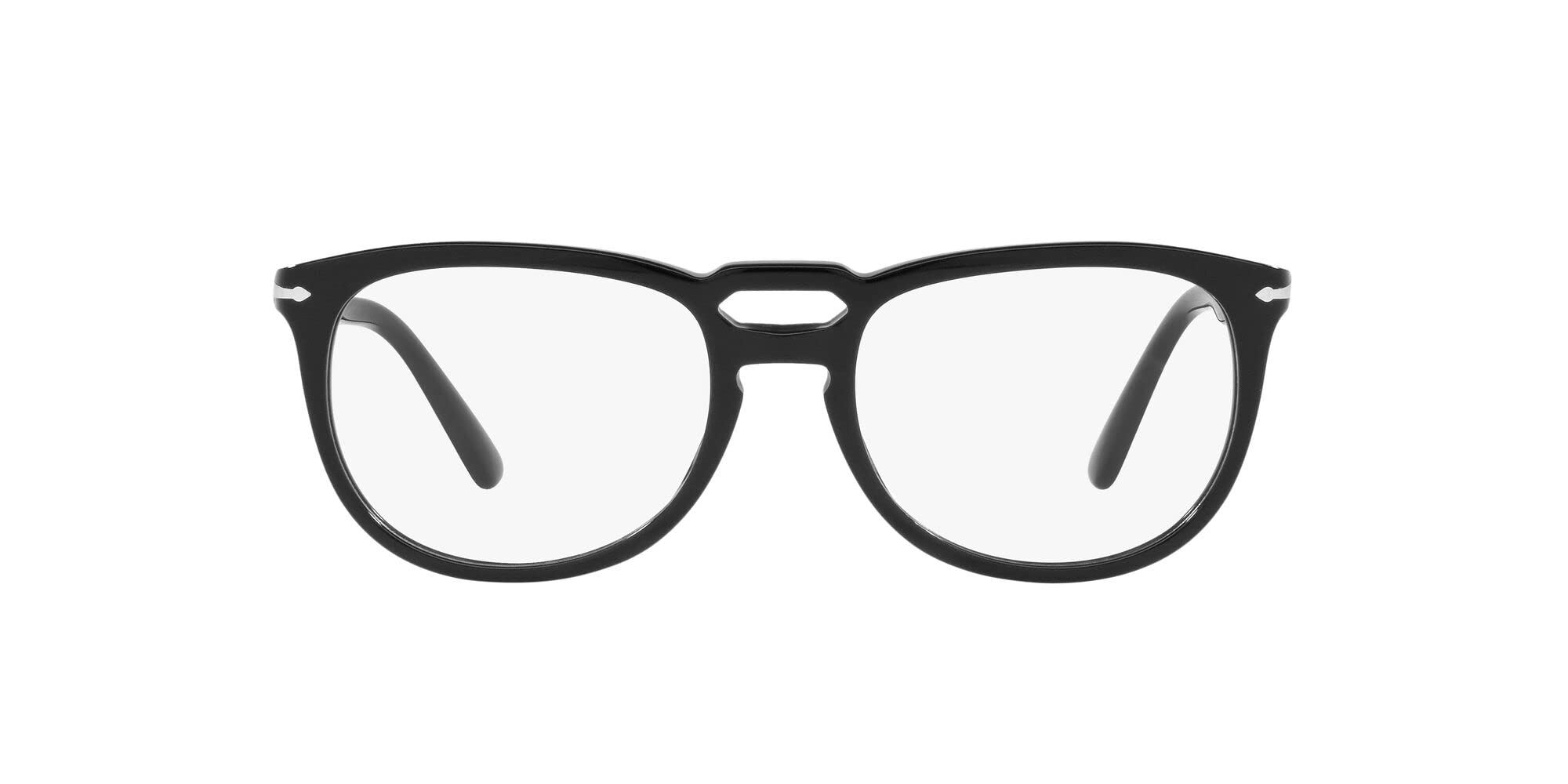 Persol PO3278V Square Prescription Eyewear Frames, Black/Demo Lens, 51 mm