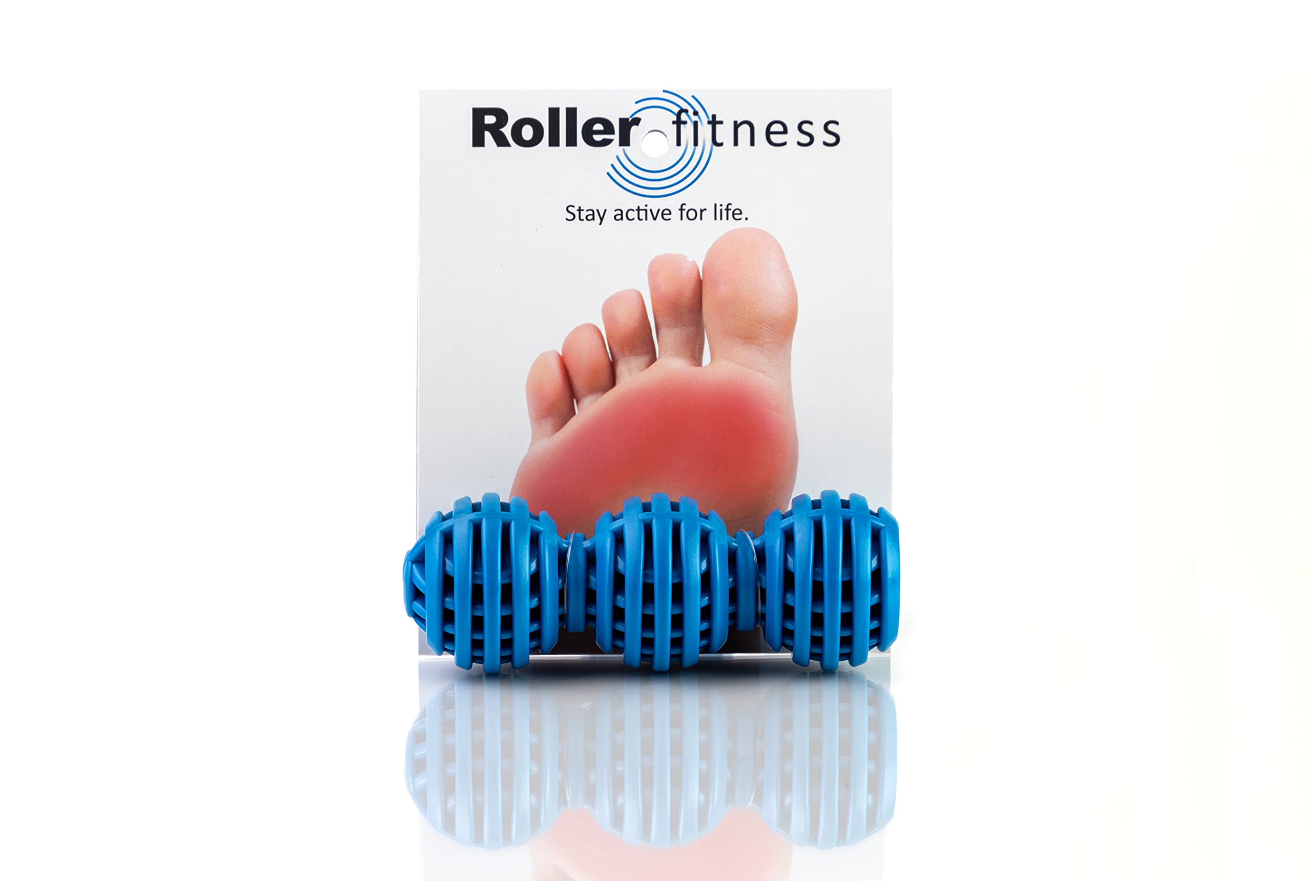 Roller Fitness Mini Foot Massage Roller, 5-Inch Travel-Size Foot Massaging Roller, Extra Firm to Release Trigger Points & Knots