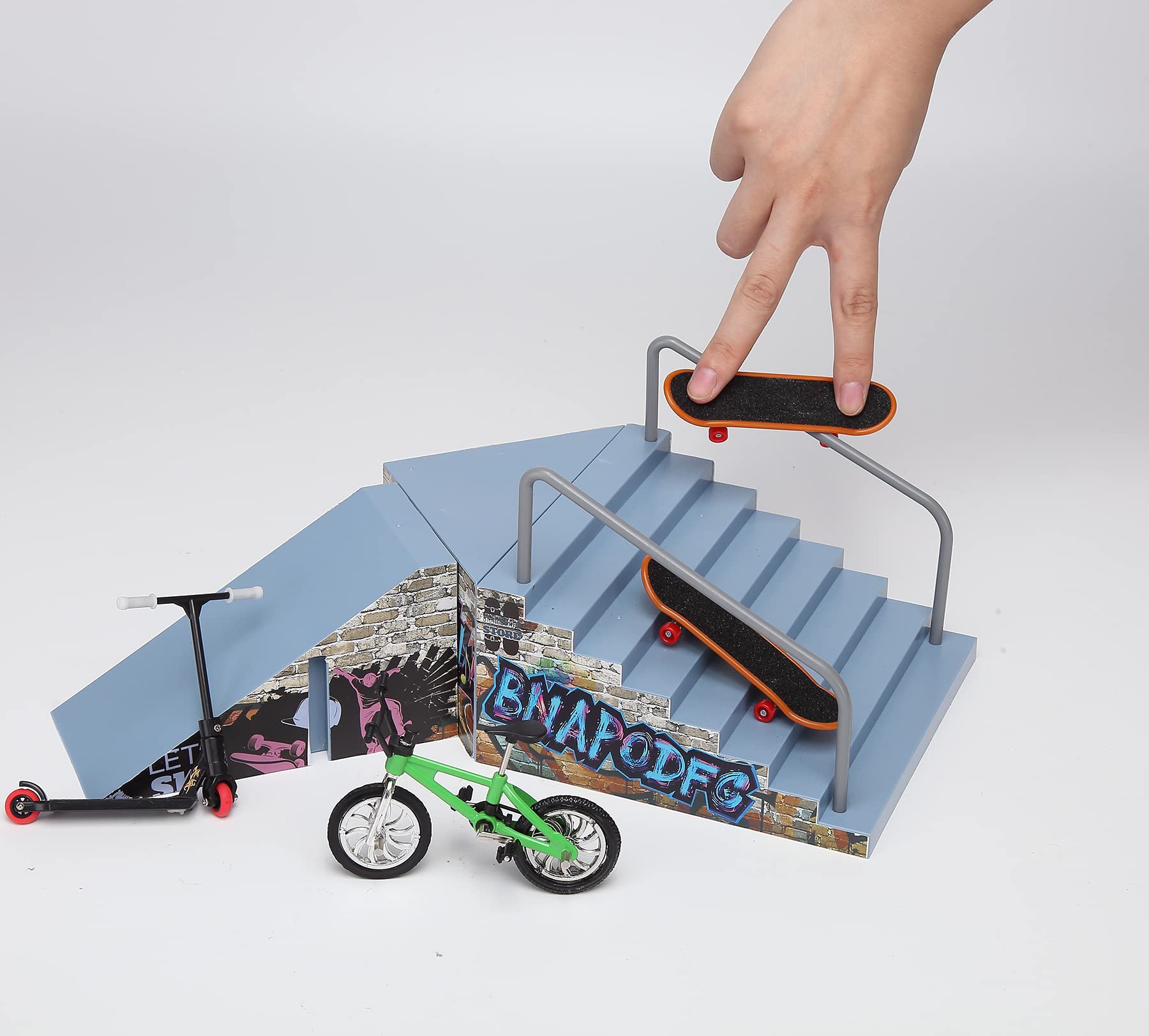 Sumeier Finger Mini Skateboards and Tech Skateboards Deck , with 2 FingerboardsSkateboards, Ramps, Skates , Suitable for Fingerboard Training.Teen Unique Gifts, Black