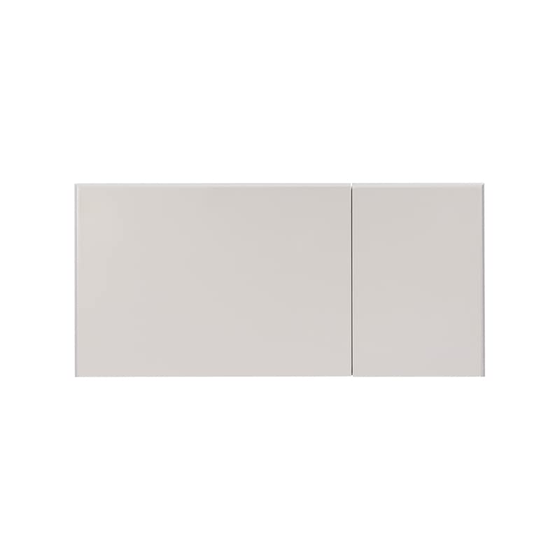 Linon Eva Wood and Mirrored Vanity Set in Silver