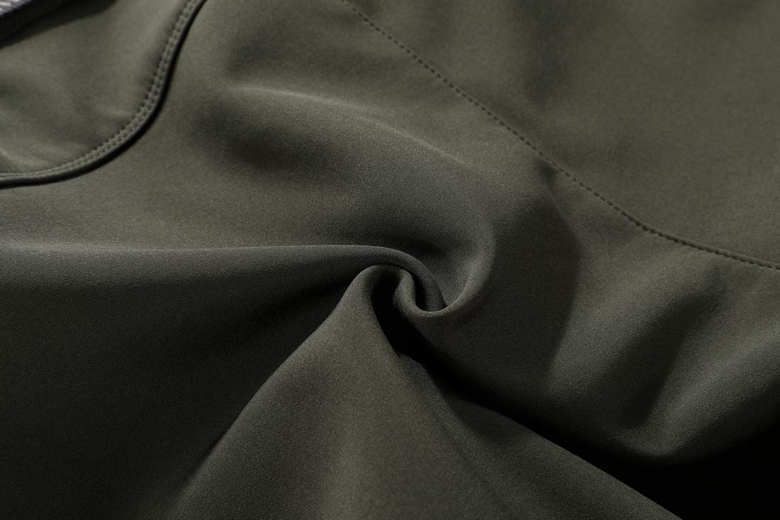 MOERDENG Men's Soft Shell Waterproof Winter Snow Ski Snowboarding Pants Fleece Cargo Hiking Pants