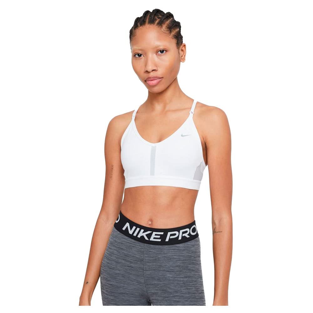 Nike Indy Bra V-Neck White/Grey Fog/Particle Grey SM