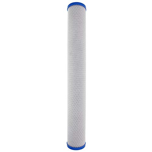 Tier1 1 Micron 20 Inch x 2.5 Inch | Carbon and Polyphosphate Whole House Water Softening Filter Replacement Cartridge, Home Water Filter