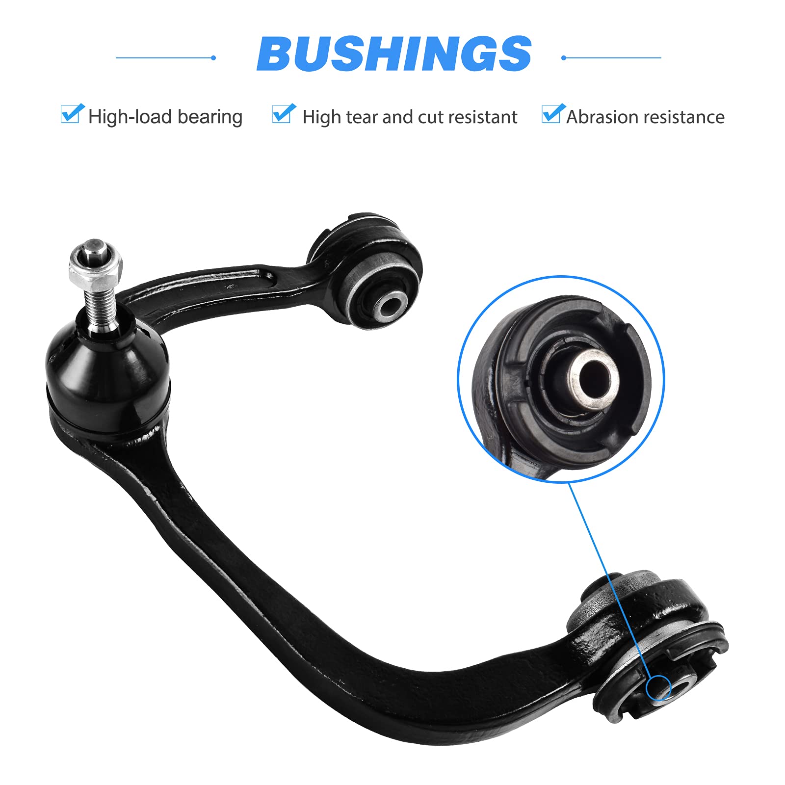 nifeida 2Pcs Front Upper Control Arms and Ball Joints Assembly Kit Compatible with ford Expedition F-150 Lincoln Mark LT Navigator Diver & Passenger