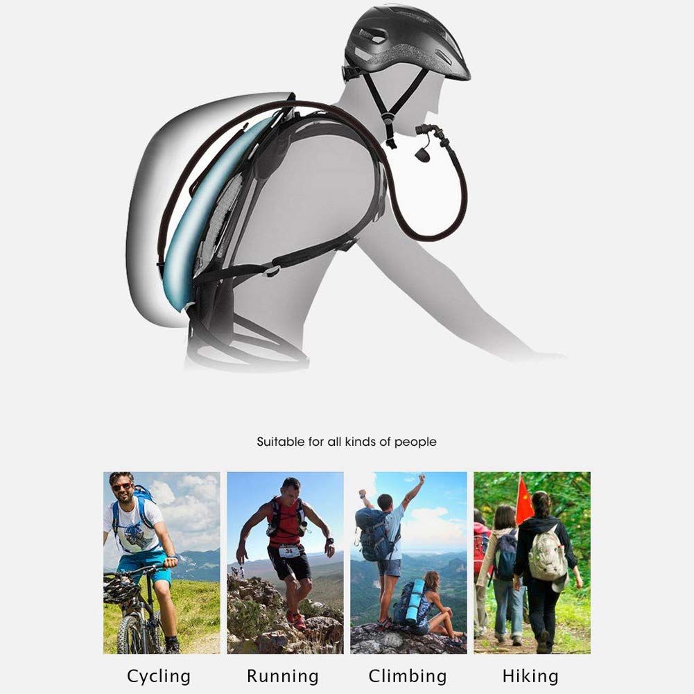 LOCAL LION Hydration Bladder, 2 Liter Leak Proof Water Bag BPA Free Water Reservoir Hydration Pack Replacement