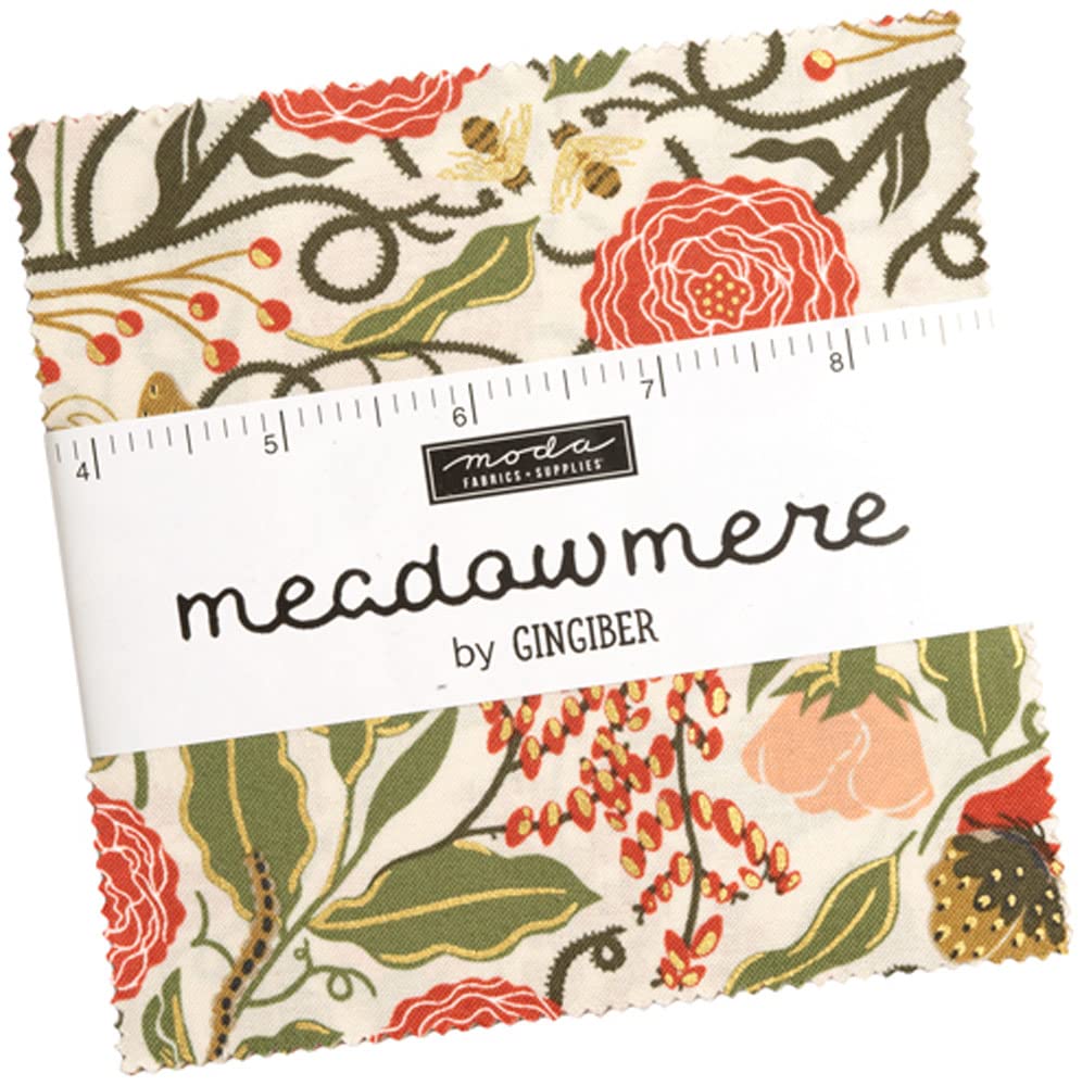 Meadowmere Charm Pack by Gingiber; 42-5" Precut Fabric Quilt Squares
