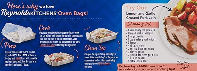 Reynolds Oven Cooking Large Size for Meats & Poultry (up to 8-Pounds) (5 Count, Pack of 2)