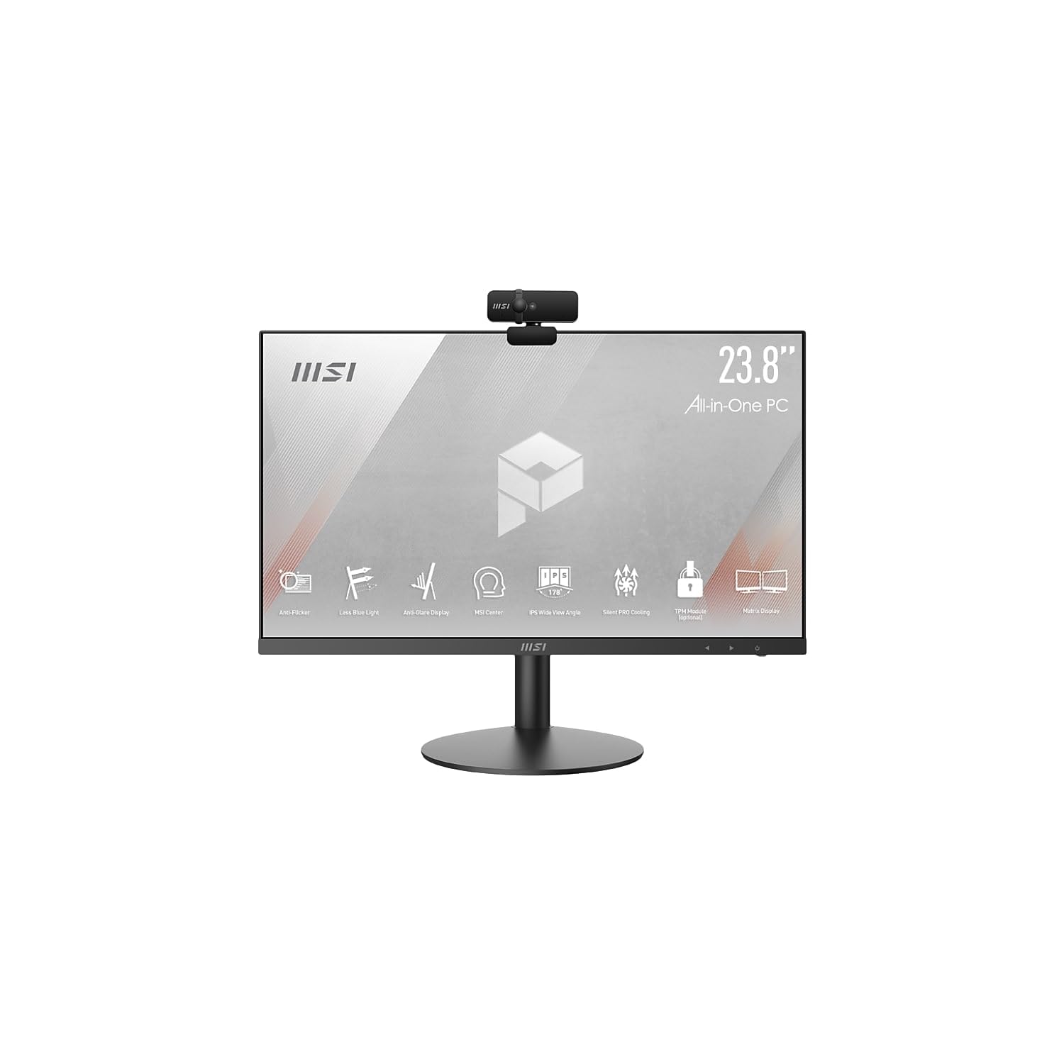MSI PRO AP241Z AIO Desktop, 23.8" FHD IPS-Grade LED, AMD Ryzen R5-5600G, 8GB' Memory (Dual-CHL), 500GB SSD, WiFi 6E, BT 5.2, Windows 11 Home (5M-074US)