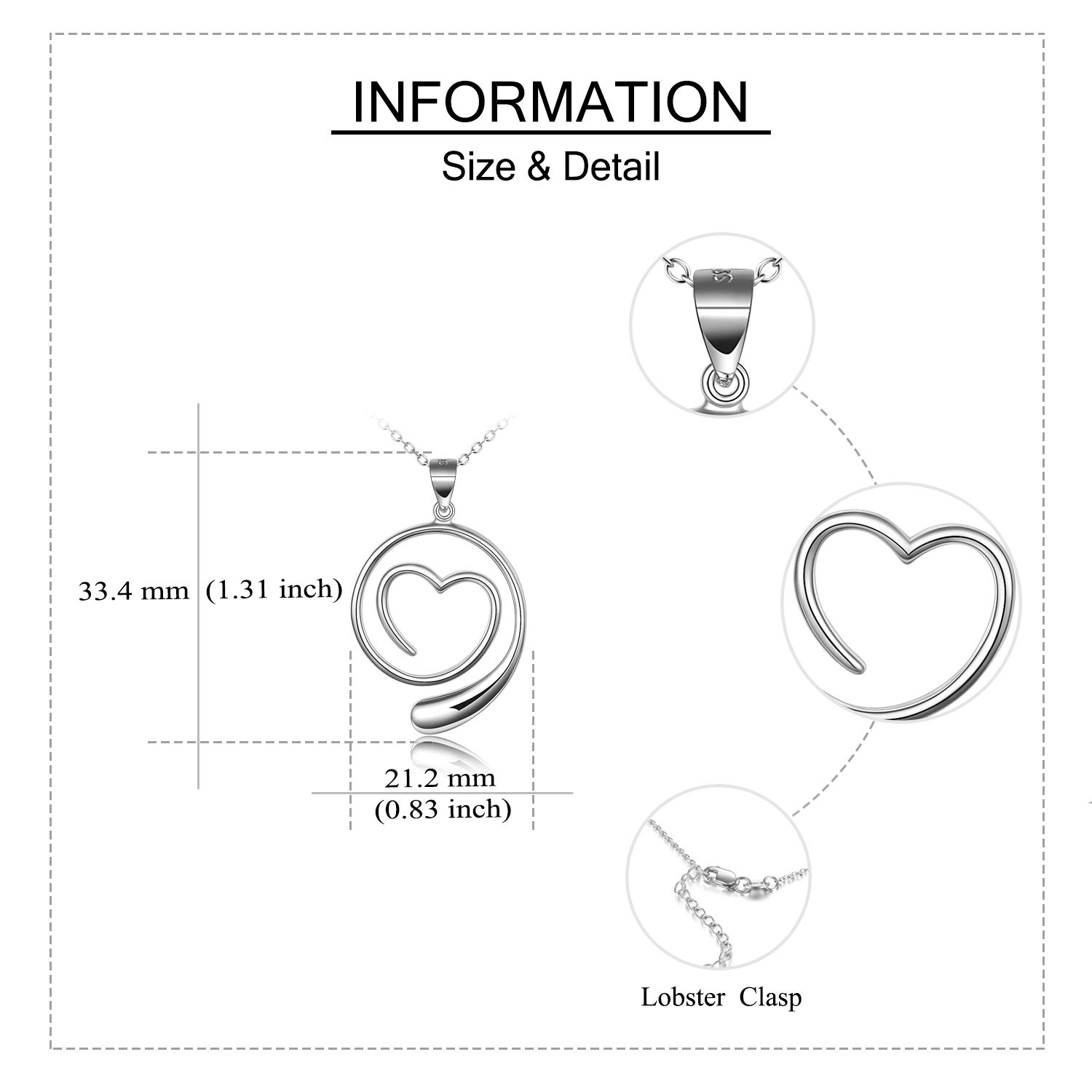 Ring Holder Necklace 925 Sterling Silver Wedding Engagement Ring Keeper Necklace for Women Birthday Gift for Wife