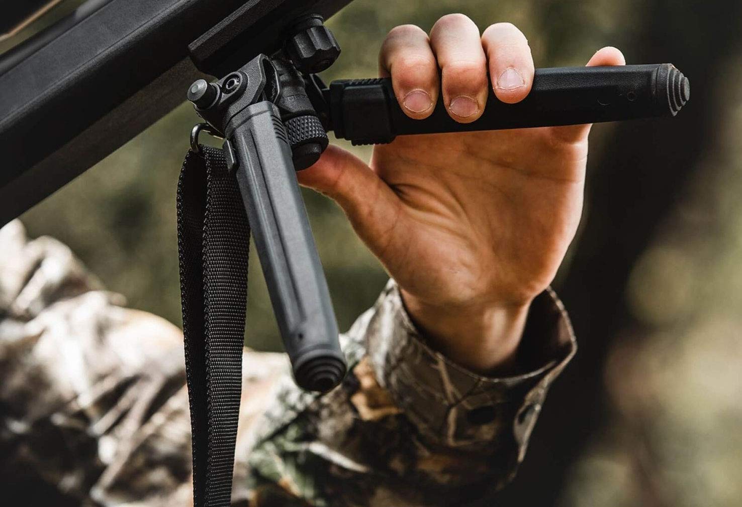 Magpul Rifle Bipod Gun Rest for Hunting and Shooting, Sling Stud QD, Flat Dark Earth