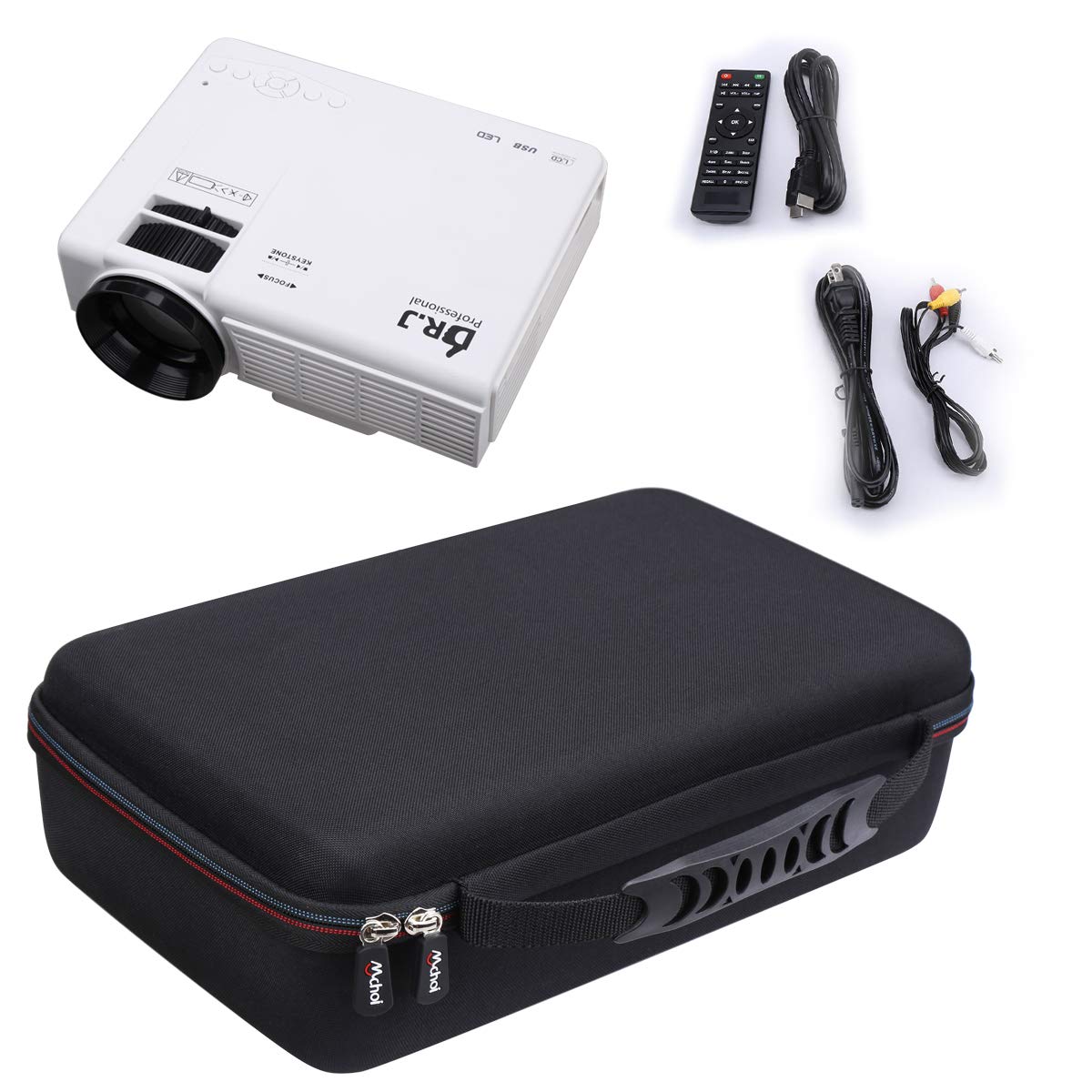 Mchoi Hard Portable Case for DR. J Professional HI-04 1080P Supported Portable Movie Projector(Case Only)
