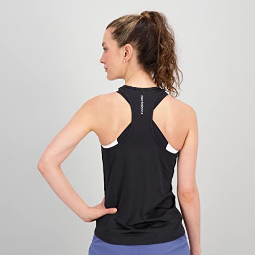 New Balance Women's Accelerate Tank Top, Black , Small