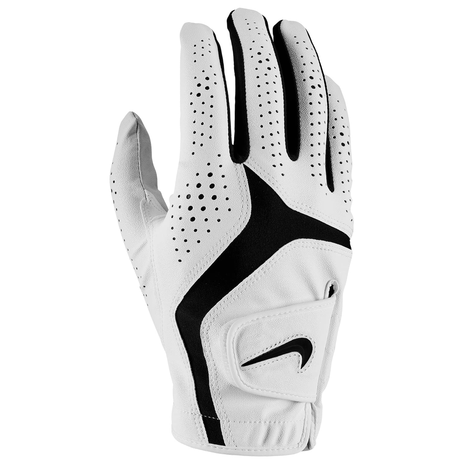 Nike Dura Feel X Golf Glove for Right Hand White | White | Black XL