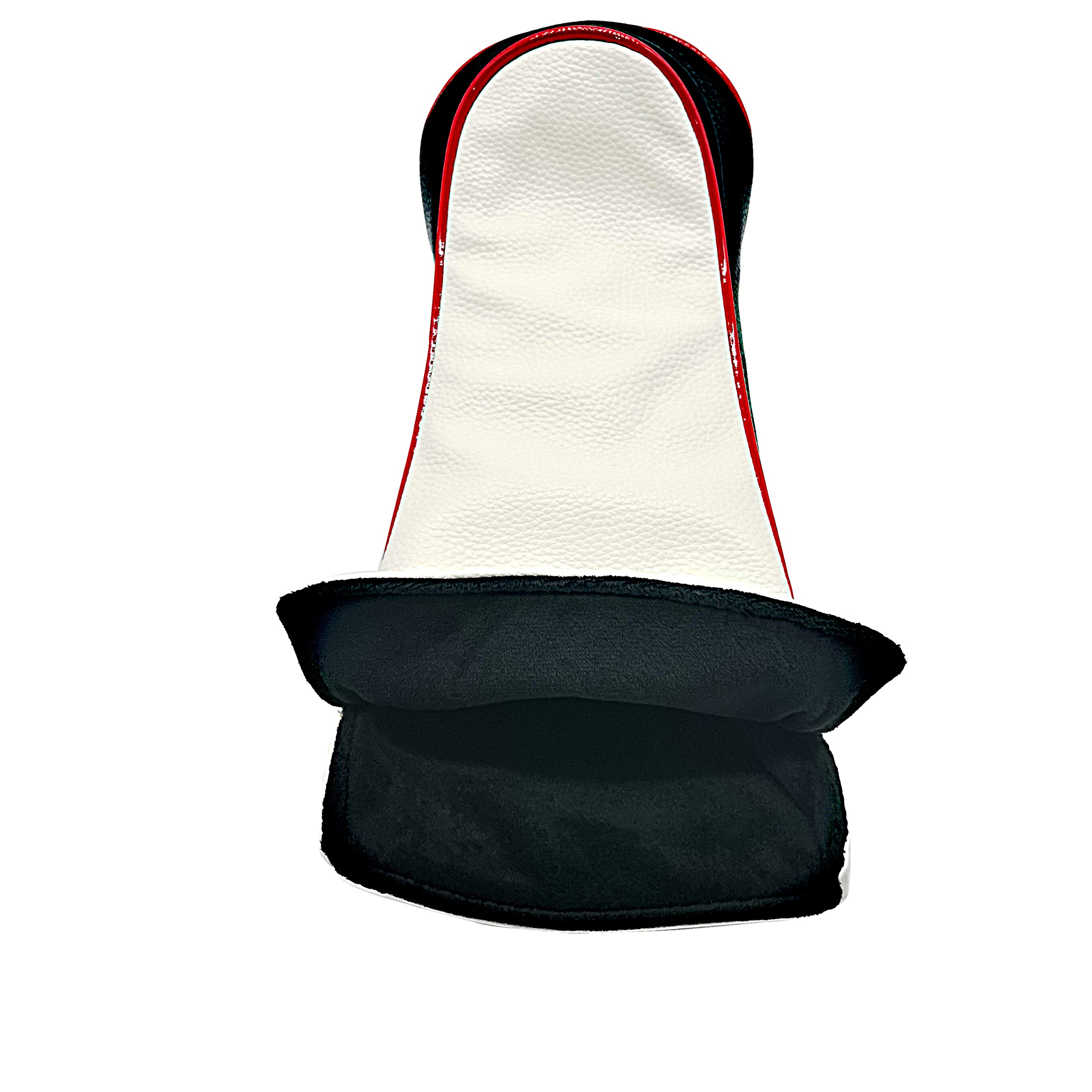Sailling golf 3 Wood Headcover Knitted Embroidered Stars and Stripe Soft Leather, USA Golf Head Covers for Woods and Driver (White-3pcs)