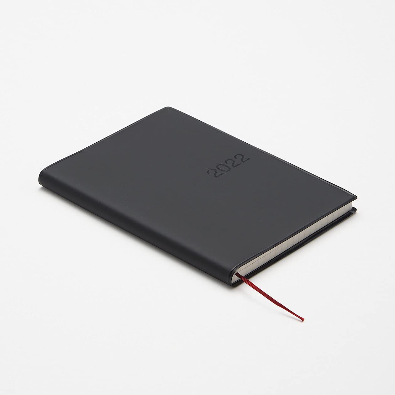 MUJI Monthly/Weekly Schedule Book 2022 A6 Size Dark Gray Beginning December 2021 Polyvinyl Chloride Cover Planner Scheduler