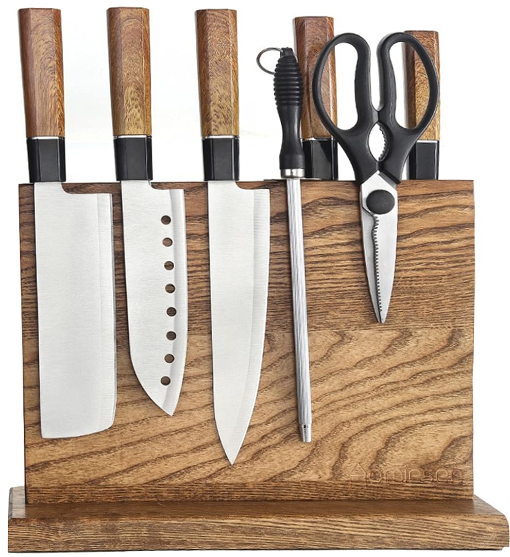 Magnetic Knife Block Holder Rack Magnetic Universal Stands with Strong Enhanced Magnets Strip for Organizing your Kitchen