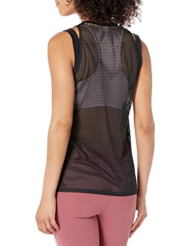 New Balance Women's Relentless Fashion Sweat Tank, Black, Large