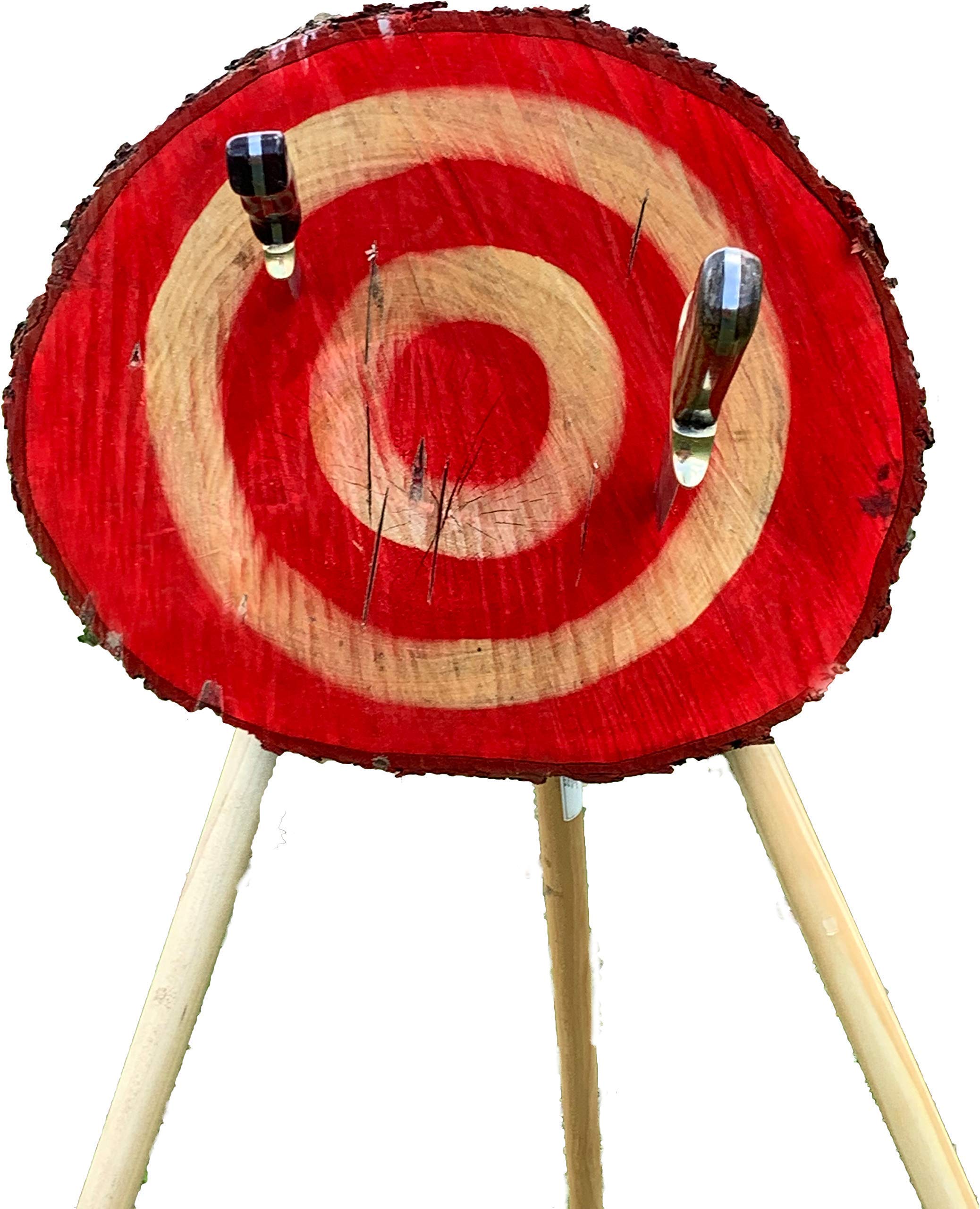 LJ's Log Targets 16" Throwing Knife Target Axe Throwing Target 16â x 4.5â x 4.5â sturdy, real wood, throwing knives target board, ax throwing target, throwing axe target, knife throwing target board