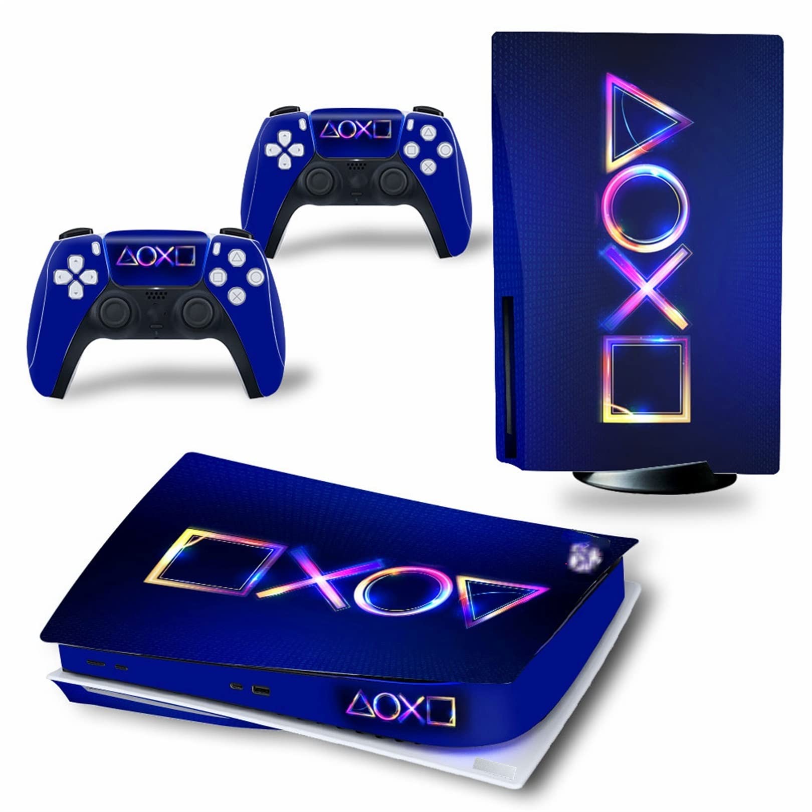 Top factory BUCEN for PS5 Skin Disc Edition & Digital Edition Console and Controller Vinyl Cover Skins Wraps Scratch Resistant, Compatible with for PS5 357402 Anti Scratch (Size : Disc Version)