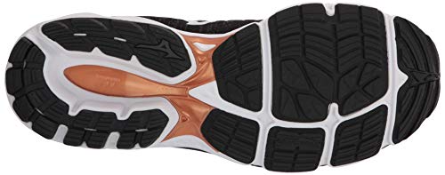 Mizuno mens Inspire 16 Waveknit Running Shoe, Black/White, 10.5 US