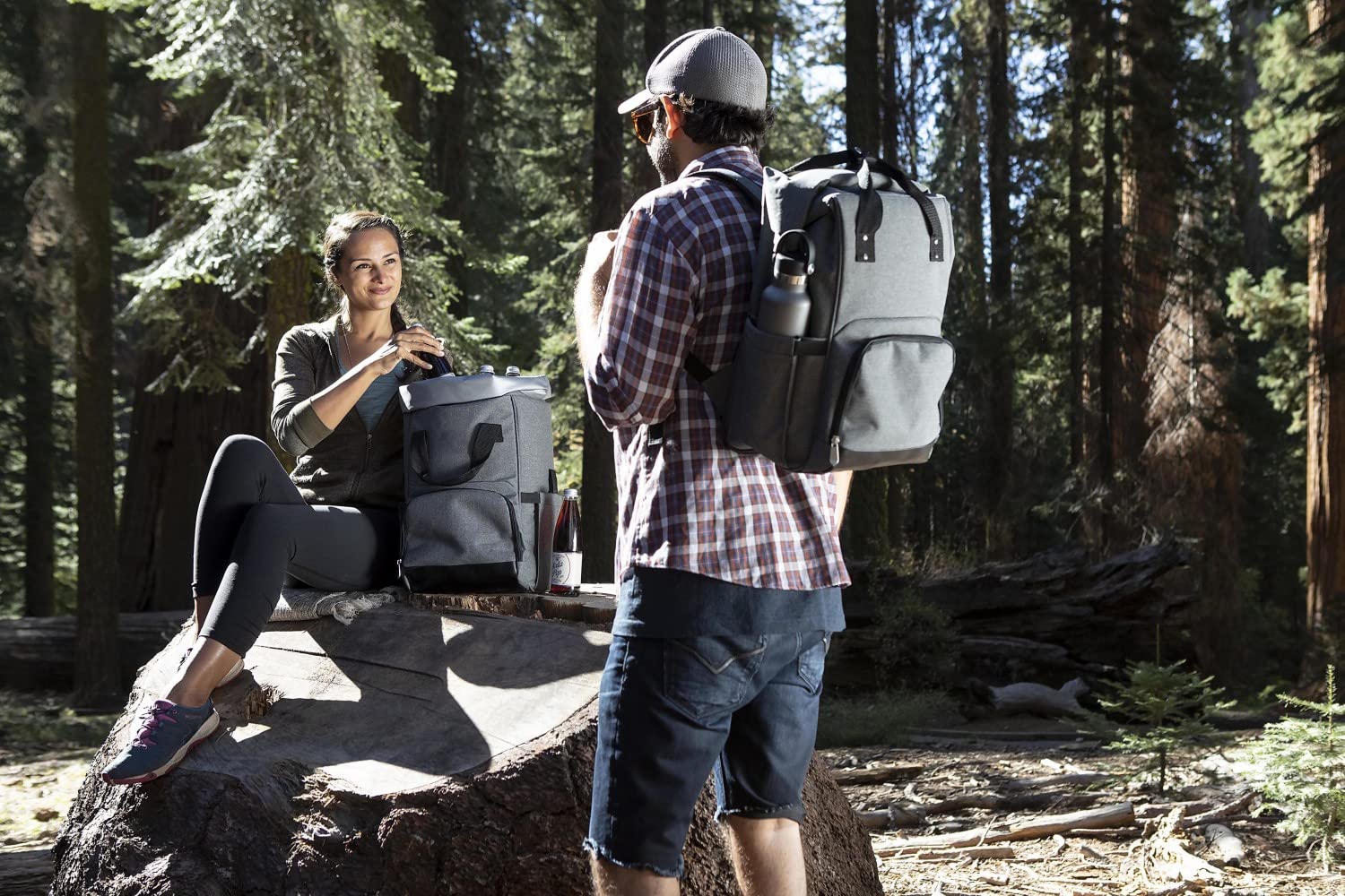 PICNIC TIME Gray Las Vegas Raiders Backpack