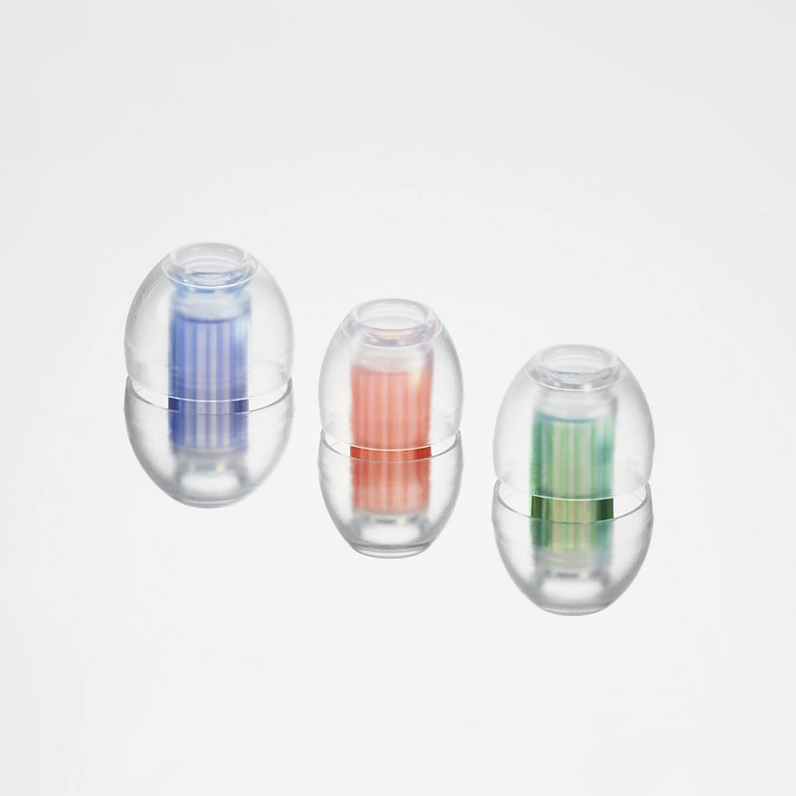 SpinFit W1 for IEM -Patented Medical-Grade Silicone Ear Tips, Double W-Shaped Tube Core, More Stability, (L/M/S Included)