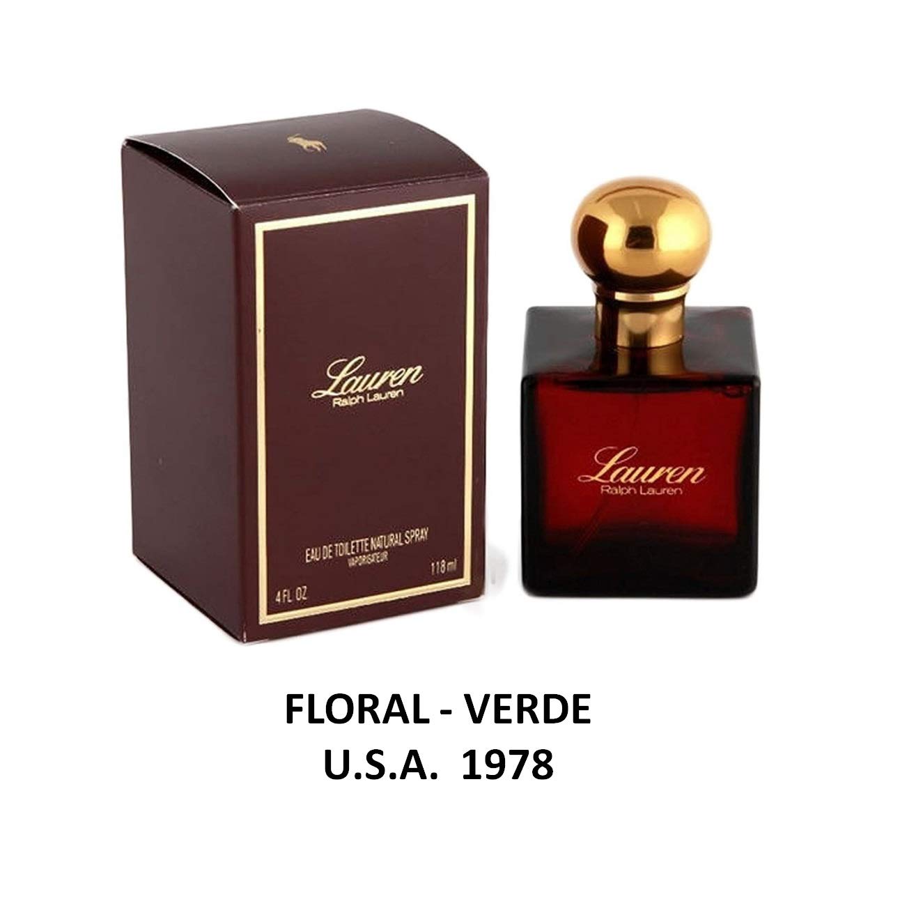Lauren Perfume by Ralph Lauren for Women. Eau De Toilette Spray 4.0 Oz / 120 Ml.