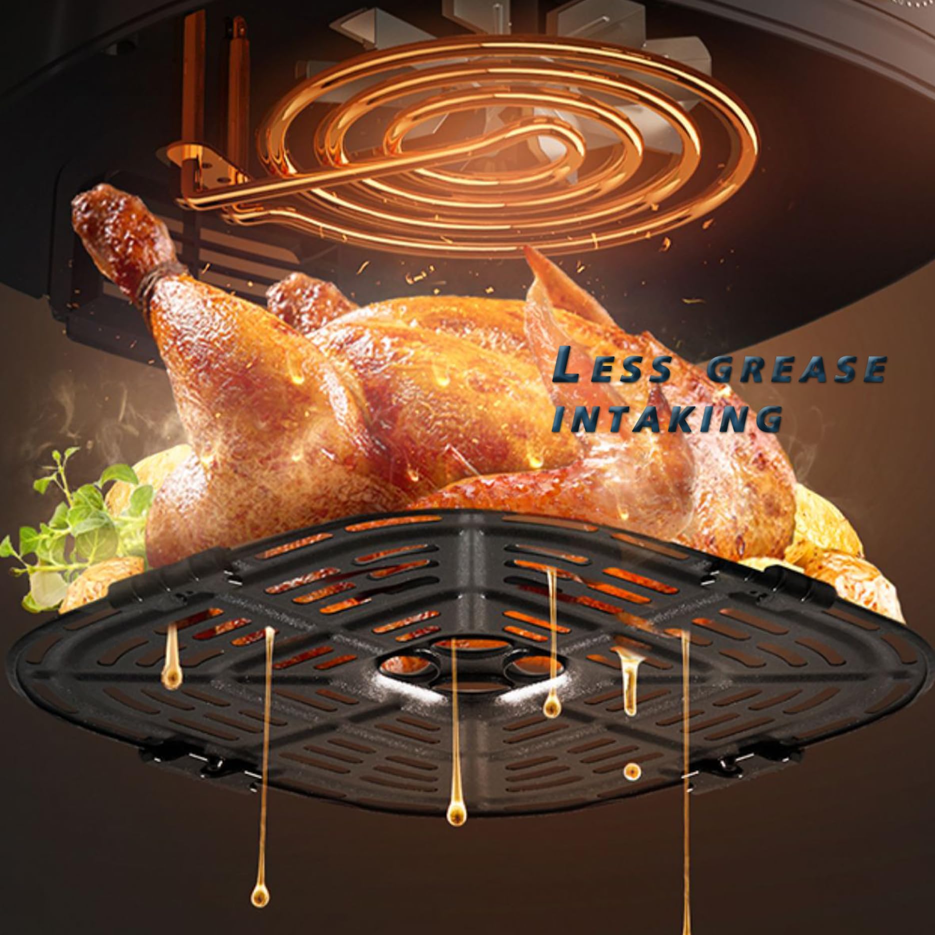MORE TASTE Mini Air Fryer 2.7QT/3L Small Size Compact for 1-2 People Vortex Air Fry, Broil, Bake, Roasts, Reheats, Dehydrates for Quick Easy Meals, 1500W (Small, Green)