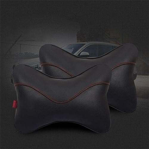 MoreChioce Car Neck Pillows, 2 Pieces Headrest Cushion Neck Support Pillow Travel Head Rest Support Comfortable Ergonomic Design Pillows for Car Seat,Office Chair