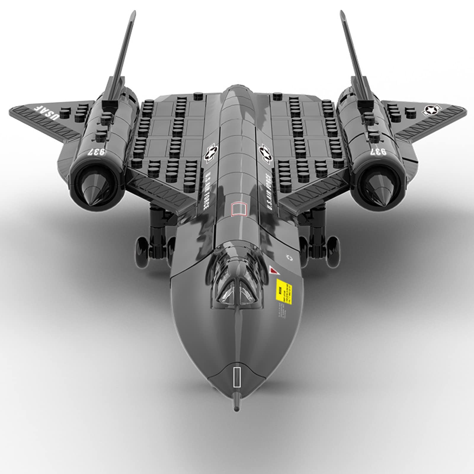 Veccsill SR71 Blackbird Model Airplane Building Blocks Set(183 PCS), Military WW2 Plane Kits for Boys, Army Aircraft Fighter Jet Sets for Kids