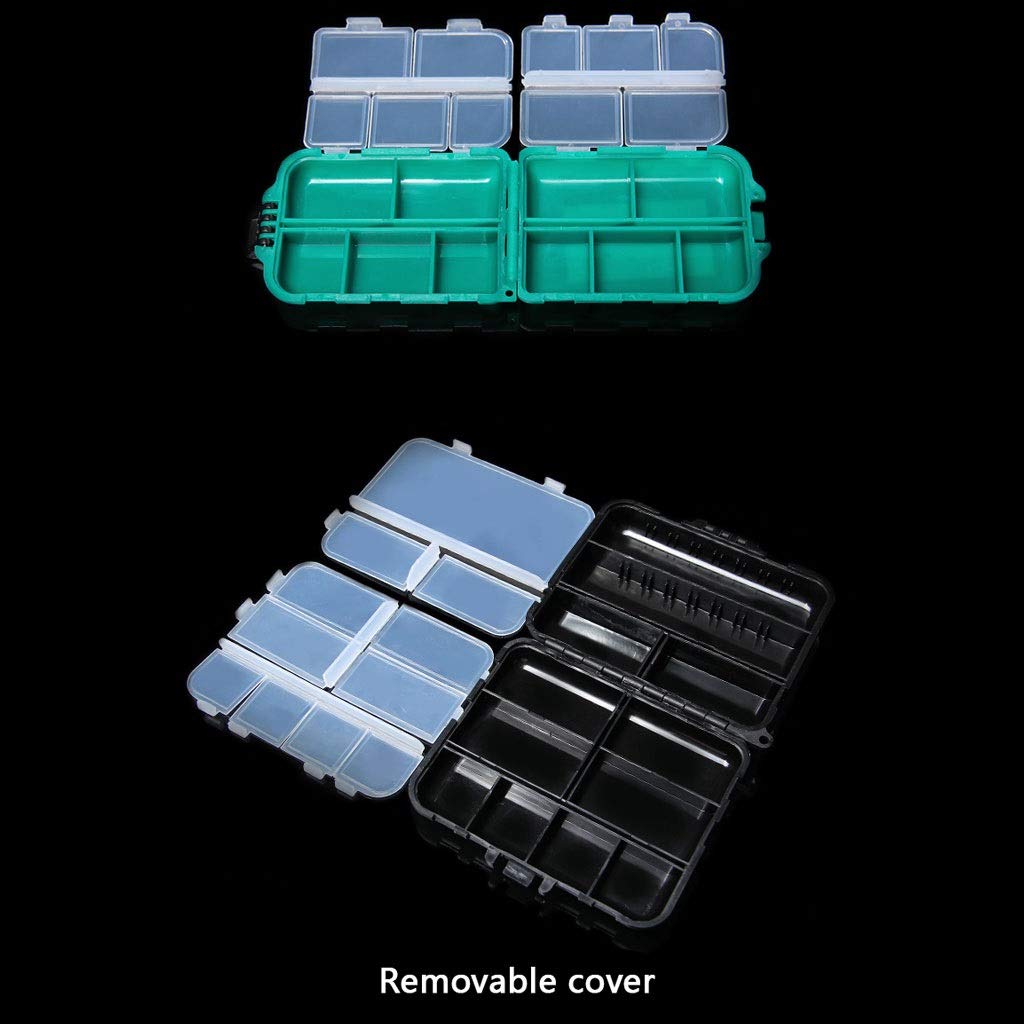 Multifunction Tackle Storage Box Fishing Gear Accessories Box Bait Box Small And Convenient Fish Hook Box Parts Box Storage Box Special Tool Box Plastic Bait Fake Bait Box Excellent waterproof perform