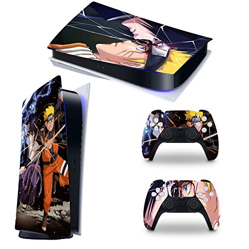 Ninja Village Leaf - PS5 Digital Edition Skin Console and 2 Controller, Vinyl Decal Sticker Full Cover Protective