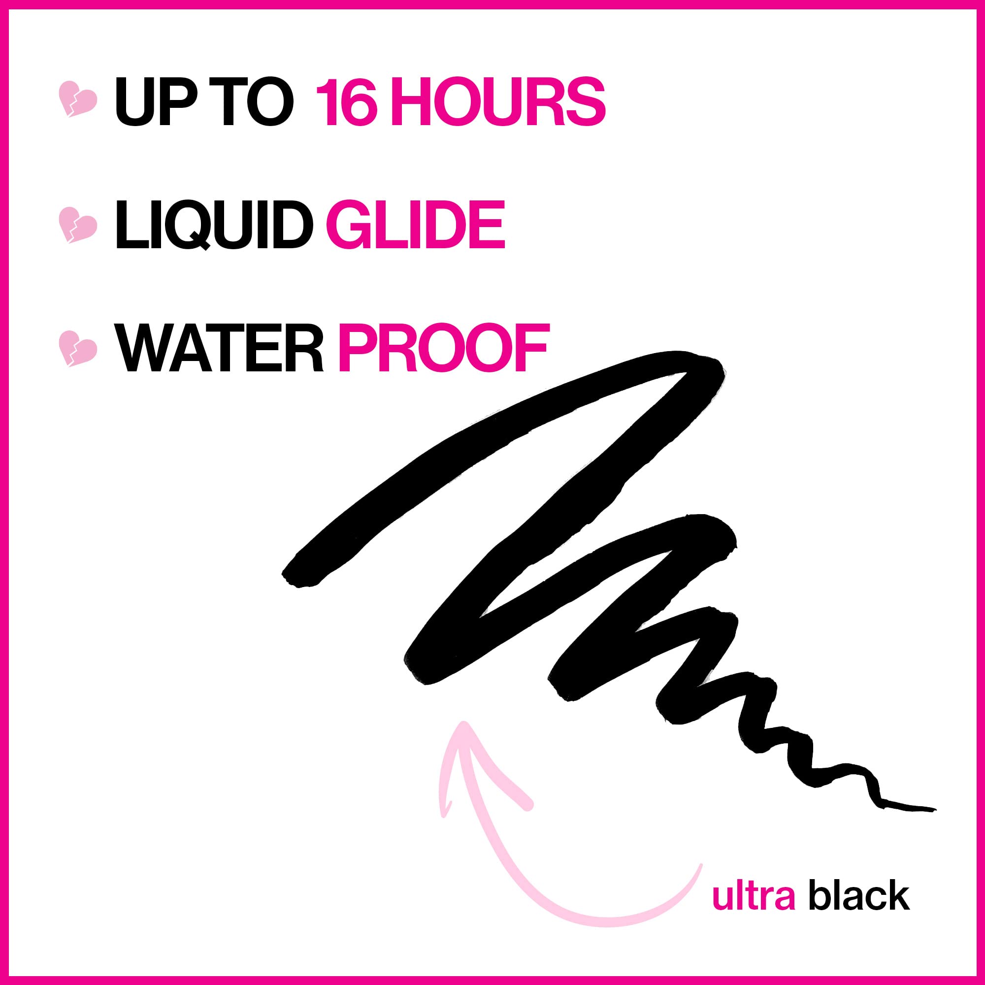 wet n wild Mega Last Breakup Proof Liquid Eyeliner Bundle - Quick Drying, Smudge-Resistant, 16-Hour Wear - Cruelty-Free & Vegan - Black