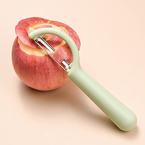 MEGLOB Peeler, 1pc Fast Peeler Fruits Vegetable Peeler Potatoes Peelers Easy Peeling Tools (16.5 * 3.5cm)four Colors (Color : Green)