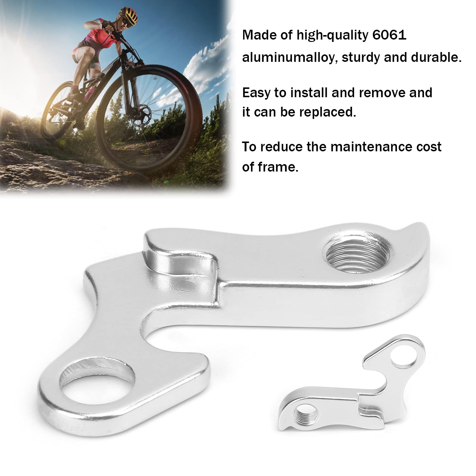 plplaaoo Universal Bicycle Bike Derailleur Hanger Frame Gear Tail Hook,Derailleur Hanger,Rear Derailleur Hanger,Derailleur Hanger Alignment Tool for Mountain Road Bike