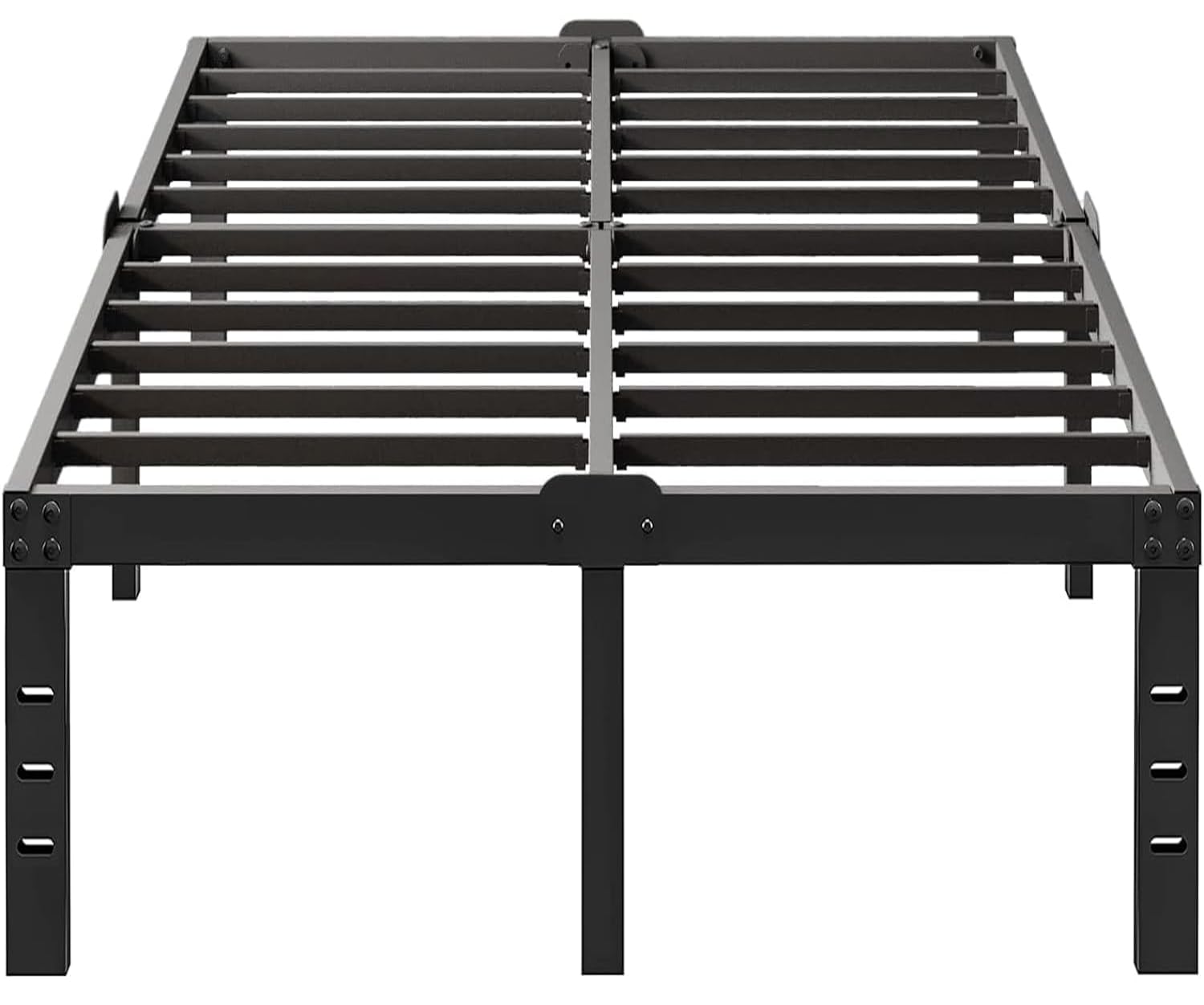 LIJQCI 16 inch Queen Bed Frame Platform Heavy Duty Metal with Storage No Box Spring Needed Noise Free Tall Sturdy Steel Slats Support