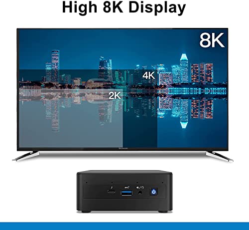 NUC NUC11PAHi7 Mini PC/HTPC,Wind 11 Mini Computer,Intel Four-Core i7 1165G7 - Up to 4.7 GHz Turbo,NVMe SSD DDR4 RAM,WiFi 6,BT 5.2 Thunderbolt 3,8K UHD,Quadruple Monitor(32GB+1TB)
