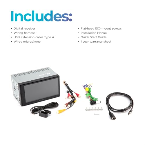 PIONEER 6.8β DMH-130BT Digital Media Receiver - Touchscreen, Bluetooth, Amazon Alexa, Rear Camera Capable