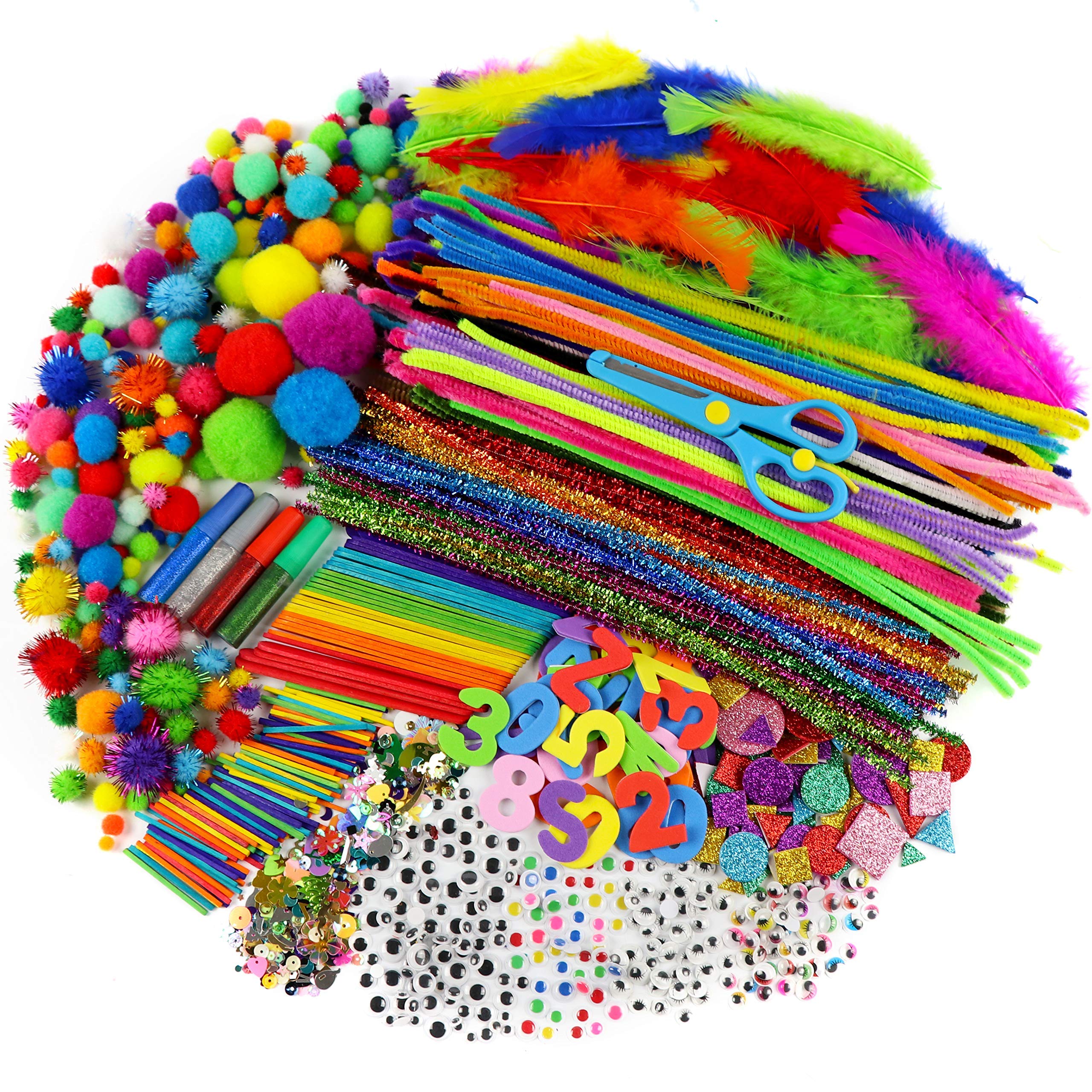 Mega Arts and Crafts Kit for Kids Age 4-8 - Toddler Art Supplies for Preschool, Kindergarten, Homeschool Projects