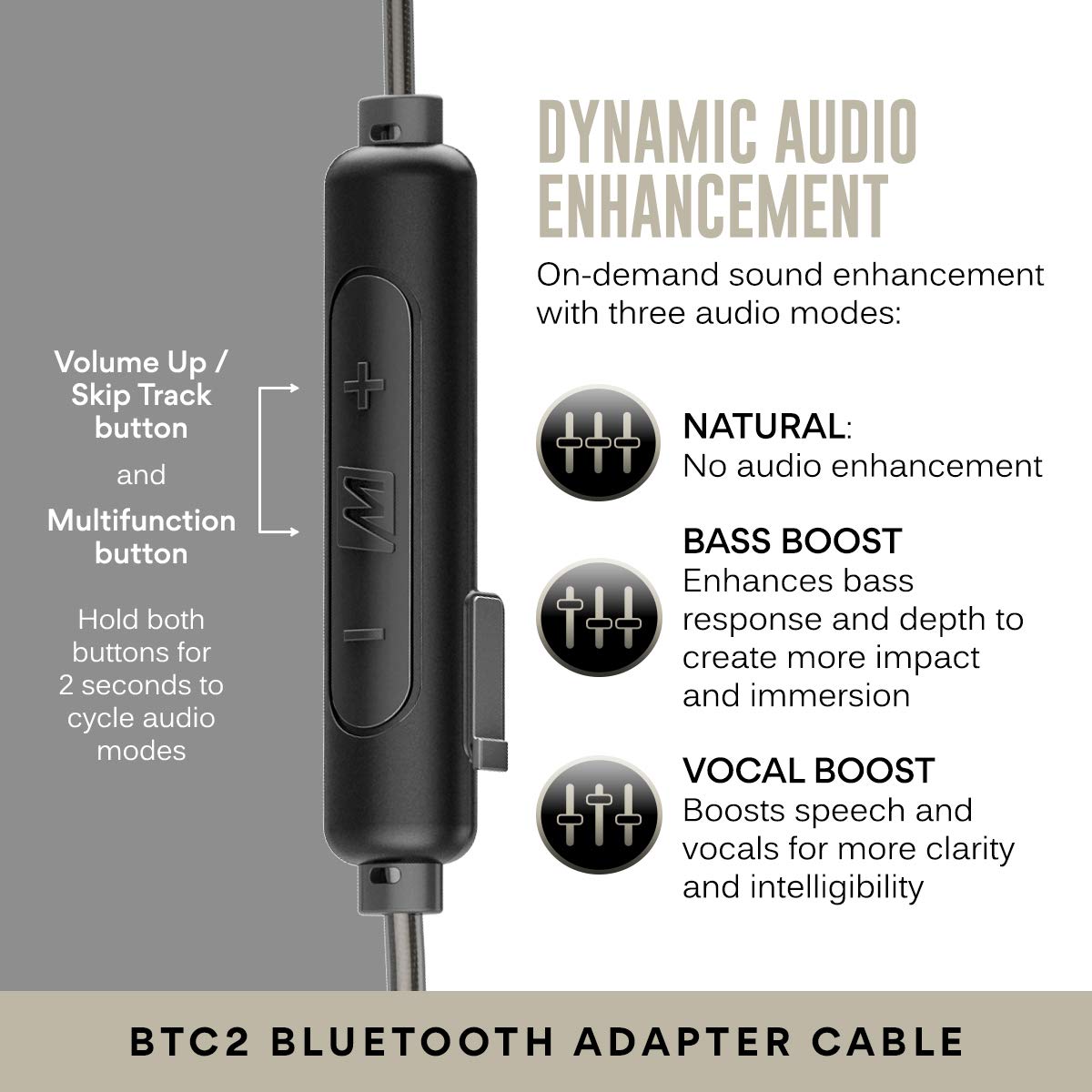MEE audio M6 PRO Musiciansā In-Ear Monitors Wired + Wireless Combo Pack: includes stereo audio cable and Bluetooth audio adapter (Black) (CMB-M6PROBT-BK)