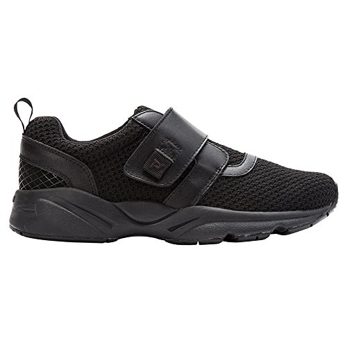 Propét Womens Stability X Strap Walking Walking Sneakers Shoes - Black - Size 8.5 3E